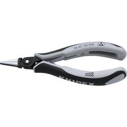 Knipex Pr&auml;zisions-Elektronikzange, Kurz / Flach, 130mm - 34 42 130 ESD