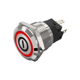 EAO Leuchtdruckschalter Rastend 1 Wechsler LED Rot Ein/Aus-Symbol L&ouml;tanschluss - 82-5151.2113.B001