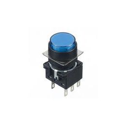 Idec Leuchtdruckschalter Rastend 2 Wechsler 30 V / 125 V / 250 V LED Blau - LB1L-A1T64S