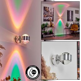 hofstein Indore Wandleuchte LED Aluminium, 2-flammig