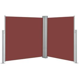 Ausziehbare Seitenmarkise Braun 140 x 600 cm FF48457DE