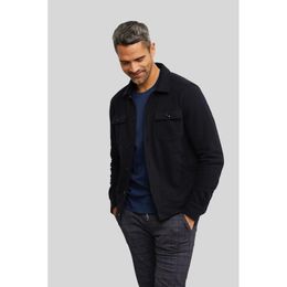 Bugatti Sweatjacke in Hemdoptik marine 3XL 3XL Sweatjacke in Hemdoptik mit durchgehender Knopfleiste