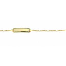 Adelia´s Adelia´s Goldarmband Damen Goldschmuck 333 Gold Figaro Armband 16 cm, 333 Gold Figarokette Goldschmuck für Damen, goldfarben