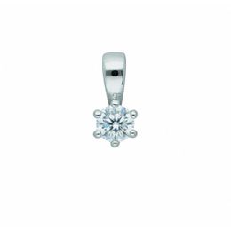 Adelia´s Adelia´s Kettenanhänger Damen Silberschmuck 925 Silber Anhänger mit Zirkonia, Silberschmuck für Damen, silberfarben