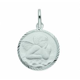 Adelia´s Adelia´s Kettenanhänger Damen Silberschmuck 925 Silber Anhänger Amor Ø 12 mm, 925 Sterling Silber Silberschmuck für Damen, silberfarben