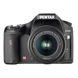 Spiegelreflexkamera Pentax K200D Schwarz + Objektiv SMC Pentax-DA 18-55 mm f/3.5-5.6 AL II