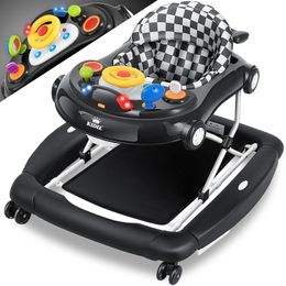 Kidiz&reg; 4in1 Lauflernhilfe Babywalker Spiel- und Lauflernwagen Gehfrei - Schaukelfunktion Babywippe mit Rollen, Licht, Musik ,Spielecenter Esstisch Laufstuhl Laufhilfe babys ab 6 Monaten Klappbar