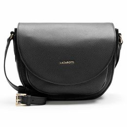 Lazarotti Bologna Leather Umhängetasche Leder 27 cm black