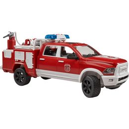 Bruder 02544 RAM 2500 Feuerwehreinsatzwagen mit Light + Sound Modul Spielzeugauto, Rot/Weiß