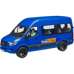 Bruder 02681 MB Sprinter Transfer mit Fahrer Spielzeugauto Blau