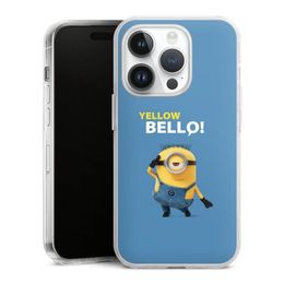 DeinDesign Handyhülle Stuart Minions Ich – Einfach unverbesserlich Yellow Bello, Apple iPhone 14 Pro Hülle Bumper Case Handy Schutzhülle, weiß