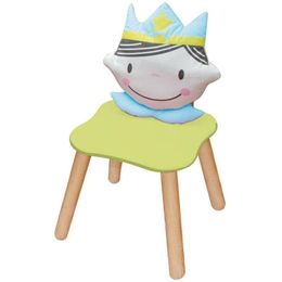 Bartl Kinderstuhl Prinz, pastell gelb, aus Holz, abgerundete Ecken