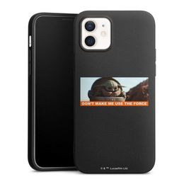 DeinDesign Handyhülle Star Wars The Child Statement transparent, Apple iPhone 12 Silikon Hülle Premium Case Handy Schutzhülle, schwarz