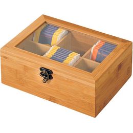 Kesper® Teebox, Bambus, (1-tlg), mit Sichtfenster, braun