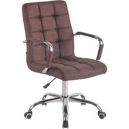 CLP Bürostuhl DELI mit Stoffbezug und hochwertiger Polsterung I Drehstuhl mit höhenverstellbarer Sitzhöhe