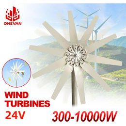 Onevan - 10000W 10 Klingen Wind Turbine mppt Controller Kleine Wind Turbine Für Hause Fabrik Verwenden Niedrigen noise Hohe Effizienz - 24V