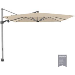 Sonnenschirm / Ampelschirm Pendular 275 x 275 cm, natur, Bezug aus 100% Polyester, Gestell aus Aluminium, 29,6 kg - Knirps