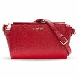 Lazarotti Bologna Leather Umhängetasche Leder 20 cm red