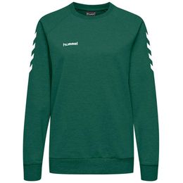 Hummel Sportsweatshirt Damen Gr&ouml;&szlig;e XS dunkelgr&uuml;n / wei&szlig;