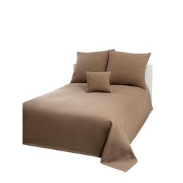 Tagesdecke PEREIRA DA CHUNA WITT-PBK-Tagesdecken-temporär Gr. B/L: 210 cm x 240 cm, grau (taupe) Tagesdecken