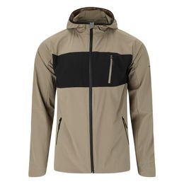 Endurance Sportjacke Herren Gr&ouml;&szlig;e L dunkelbeige / schwarz