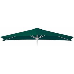 HHG Ersatz-Bezug für Sonnenschirm Castellammare, Sonnenschirmbezug Ersatzbezug, 2x3m rechteckig Stoff/Textil 4,5kg UV-Schutz 50+ grün - green