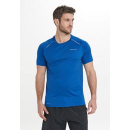 Endurance Funktionsshirt Lasse mit seitlichen Mesh-Einsätzen, blau