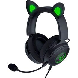 Razer Kraken Kitty V2 Pro Gaming-Headset (Mikrofon abnehmbar, Rauschunterdrückung, Stummschaltung), grün|schwarz