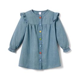 Tchibo Baby-Denimkleid - Dunkelblau - Baby - Gr.: 74/80