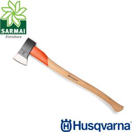 Husqvarna Axt Spaltaxt Waldaxt Hobbyaxt langer Griff 80 cm Eschenholz 2,5 kg