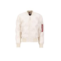 Alpha Industries Jacke 'MA-1' Herren Größe M rot / weiß / naturweiß