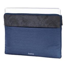 Hama Laptophülle Tayrona Kunstfaser blau bis 39,6 cm (15,6 Zoll)