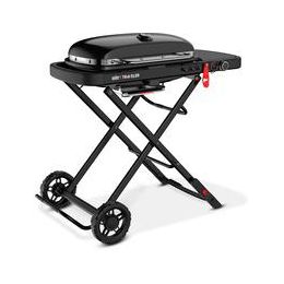 Weber Gasgrill Traveler Stealth schwarz, zusammenklappbar