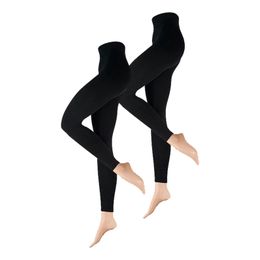 Nur Die Damen Leggings aus Baumwolle 2er Pack