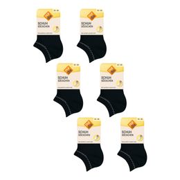 Nur Die Damen Sneakersocken Schuhs&ouml;ckchen 6er Pack