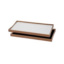 Architectmade - Tablett Turning Tray, 23 x 45 cm, schwarz / weiß