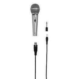 Hama DM 40 Karaoke-Mikrofon silber, schwarz