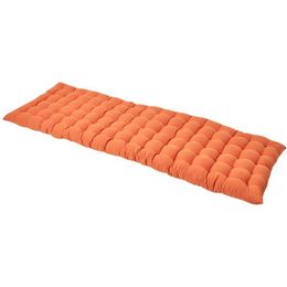 Homescapes - 3er Bankauflage orange 100% Baumwolle - Orange