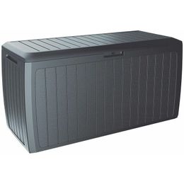 Casaria - Auflagenbox xxl 320L Wetterfest Haltegriffe Rollen UV-beständig Garten Terrasse Balkon Truhe Gartenbox Board plus anthrazit