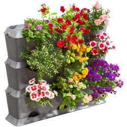 Gardena Pflanzkübel »NatureUp!, 13150-20«, Basis-Set Vertikal grau