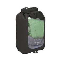 Osprey Ultralight Drysack 12 mit Sichtfenster, Packsack schwarz Typ: Packsack - Trekking Material: 100% recycletes Ripstop-Nylon Kapazität: 12 Liter Volumen