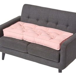 Homescapes - Sitzauflage für Zweisitzer-Sofa 100 x 48 cm - dickes Sitzkissen rosa - Rosa