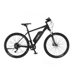 Fischer Montis EM 2127 Mountainbike (Laufradgröße: 27,5 Zoll, Rahmenhöhe: 48 cm, Unisex-Rad, 557 Wh, Schwarz)