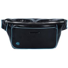 Piquadro Blue Square Gürteltasche Leder 29 cm black