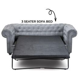 JVmoebel Sofa Chesterfield Sofa mit Bettfunktion Bengalisches Klappbett Couch