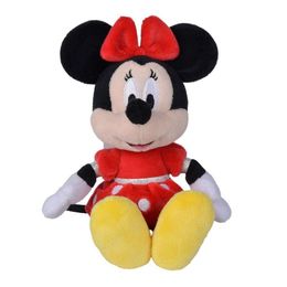 Disney Minnie Mouse Plüschfigur Minnie Maus Disney Plüsch-Figur 21 cm Minnie Mouse im roten Kleid
