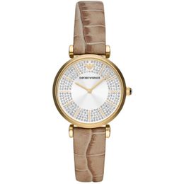 Quarzuhr Emporio Armani "AR11518" Armbanduhren beige Damen Quarzuhren