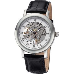 Regent Uhren Mechanische Uhr REGENT "F-1389" Armbanduhren schwarz Herren Mechanische Uhren