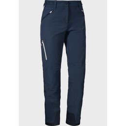 Schöffel Outdoorhose SCHÖFFEL "Pants Cabaray L" Gr. 40, Normalgrößen, blau (8180, blau) Damen Hosen Sporthosen