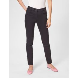 Madeleine Mode MADELEINE Schlanke Stretch-Jeans mit seitlicher Dekoration Damen schwarz / schwarz
